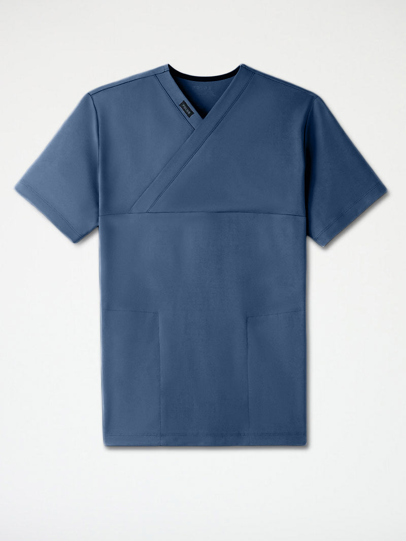 Men's Wrap Neck Scrub Top – Folds Wear