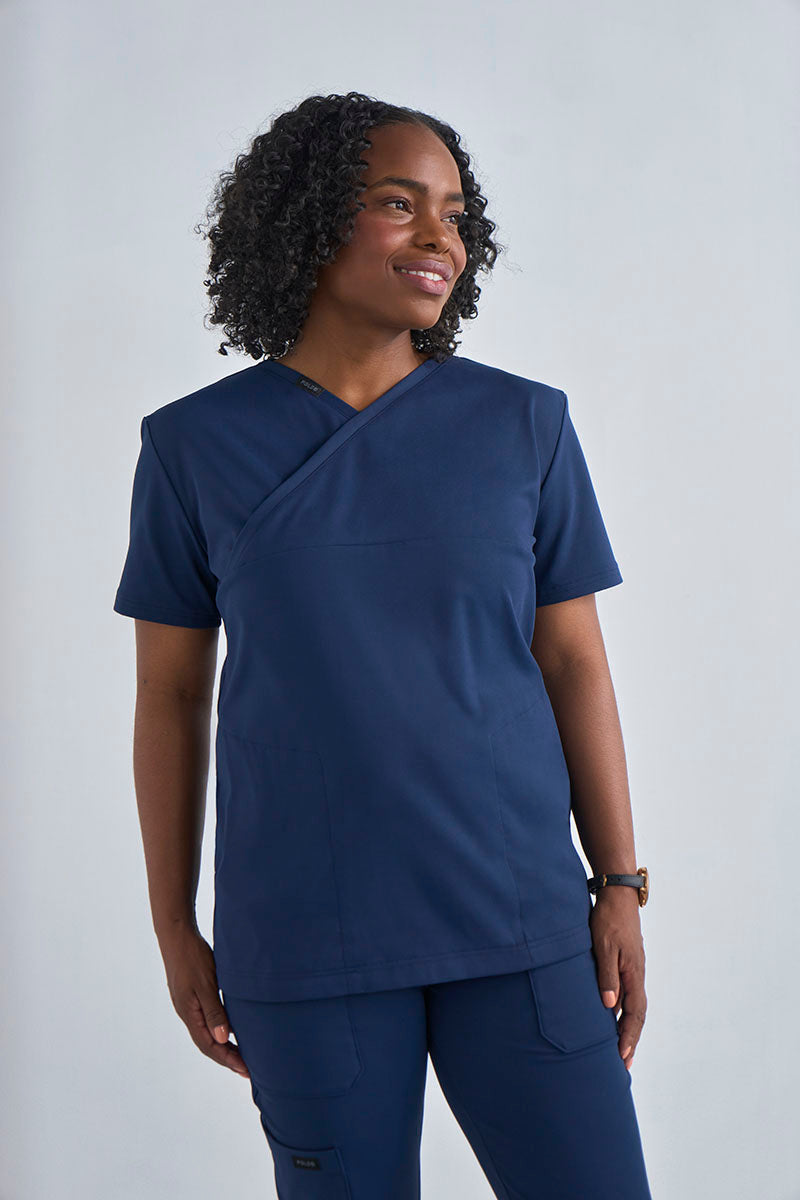 Women's Wrap Neck Scrub Top – Folds Wear