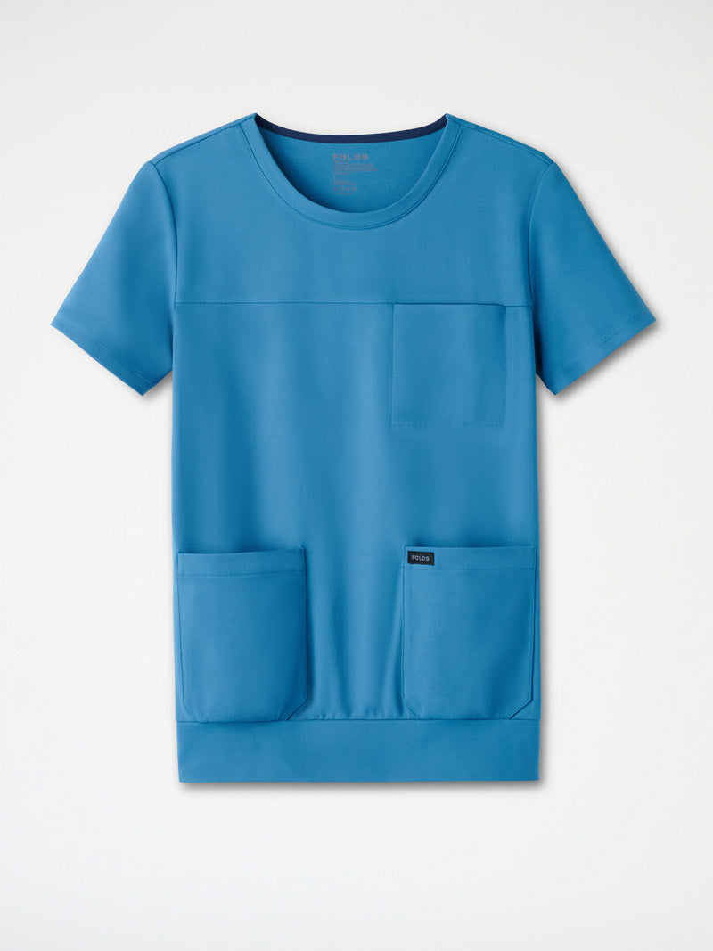 Women's Crew Scrub Top | Three Pockets | Tailored Scrubs for Women ...