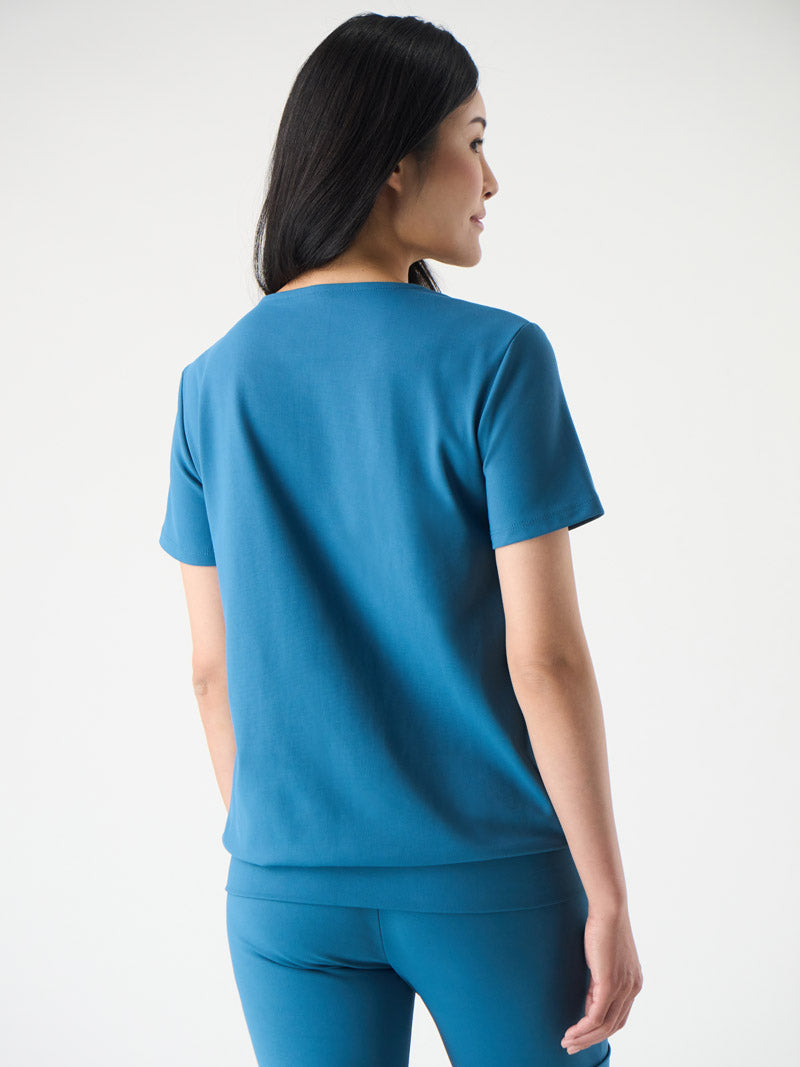 Women's Crew Scrub Top | Three Pockets | Tailored Scrubs for Women ...